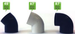 Rohrbogen PVC | Ø 60 mm